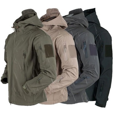 Tactical Recon Military Fleece Soft Shell Hoodie Army Jacket Combat ...