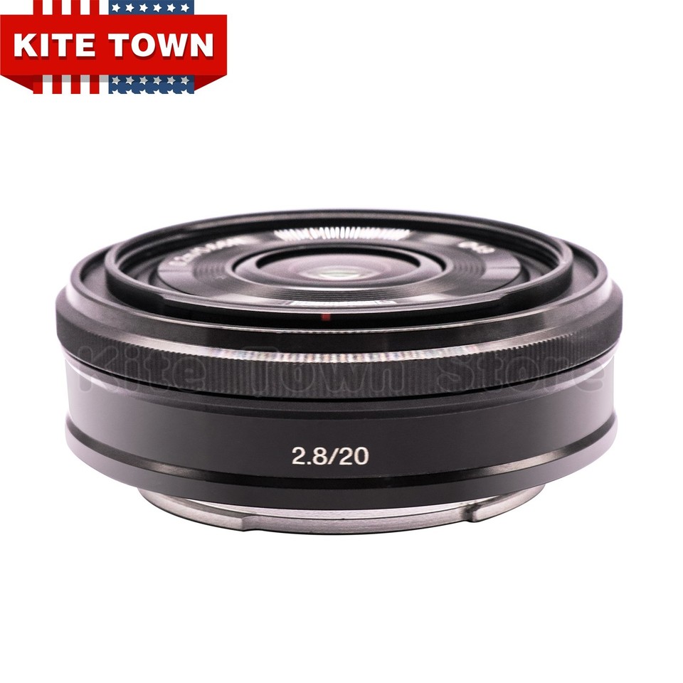 Sony E 20mm F2.8 Pancake Prime Lens E Mount SEL20F28 APS-C Black ...