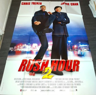 Affiche cinéma "Rush jour 2" format 120x160cm/Jackie Chan/2001 | eBay