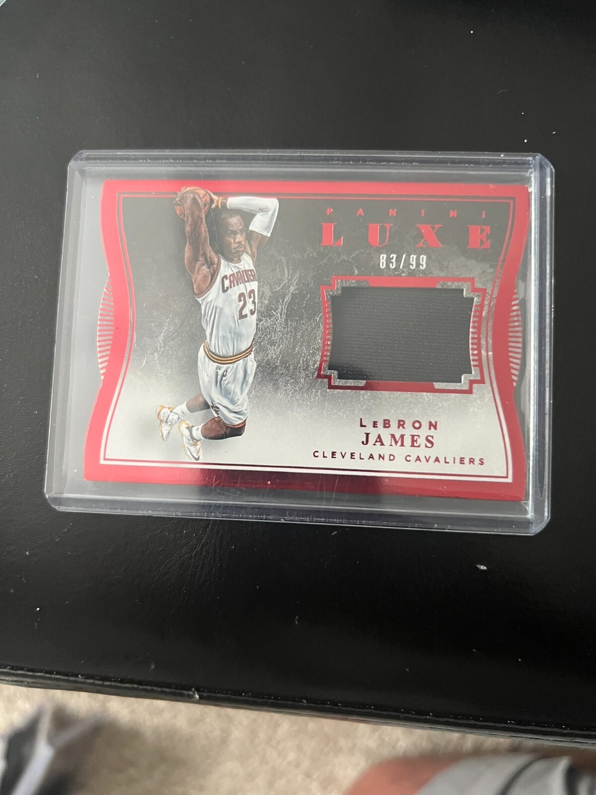 2015-16 Lebron James Luxe Game Worn Material /99 Cavaliers Lakers Die ...