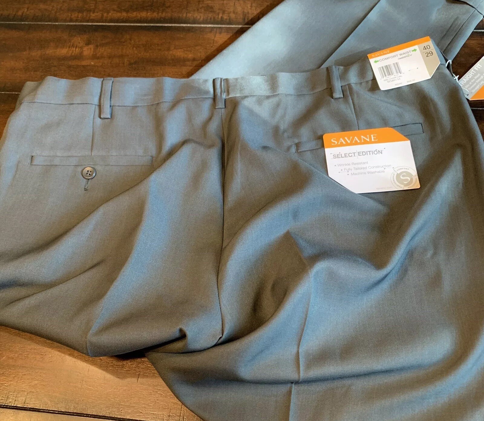Savane Pleated Crosshatch Dress Pants comfort Waist 40/29 | eBay