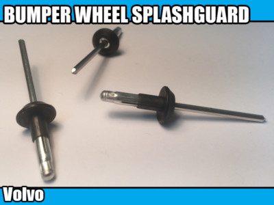 20x CLIPS FOR VOLVO BUMPER WHEEL SPLASHGUARD HOUSING POP RIVETS METAL ...