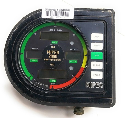 Aadi-Mipeg 2000 Safe Load Indicator 0718 DI-130 P02 000 Data instrument ...