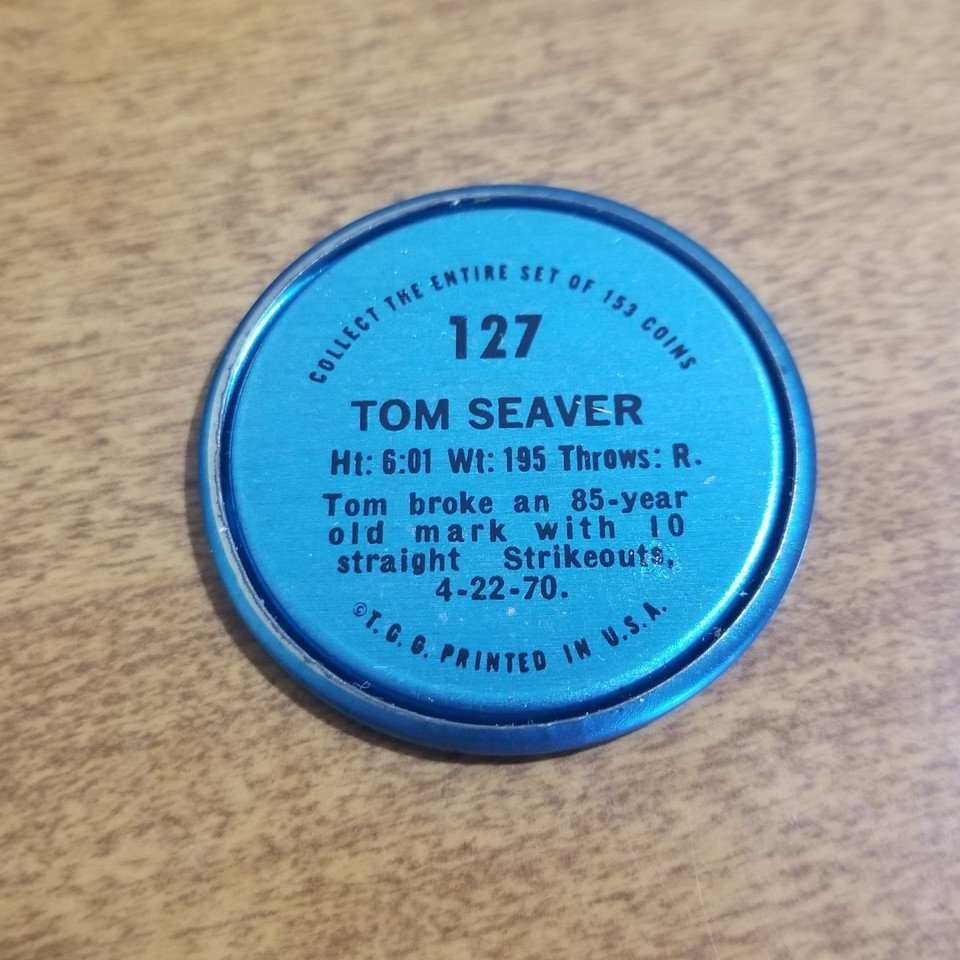 1971 Topps Coin TOM SEAVER New York Mets (HOF) #127 | eBay