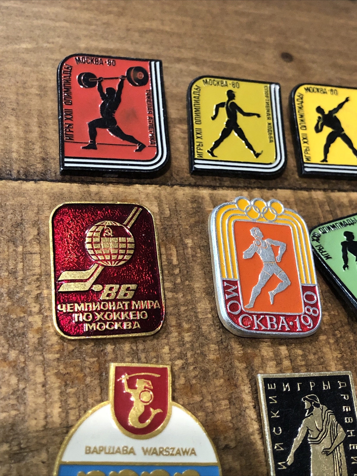 1980 Moscow Olympic Pin MOCKBA Rare Lot Of 9 00B | eBay