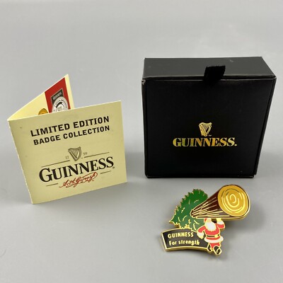 Official Guinness Limited Ed Guinness For Strength Santa Badge 1195/ ...