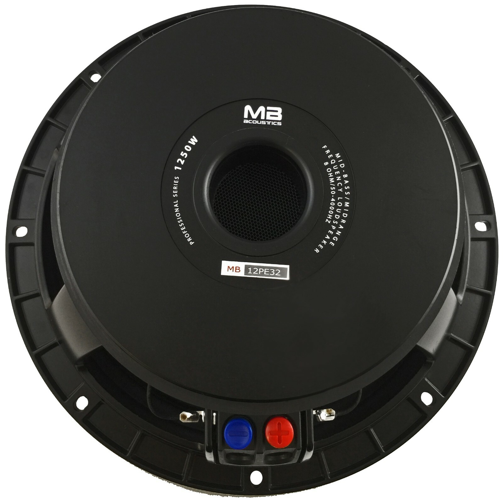 12" Pro Audio Midbass Midrange speaker 8 ohm 3" voice coil 1250W MB ...