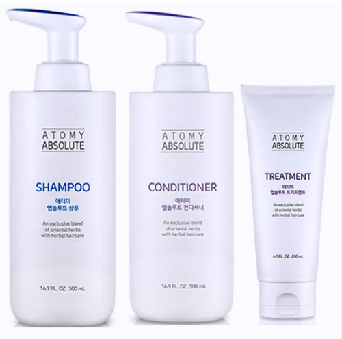 ATOMY Absolute Hair Care 3 items Deep Sea Water Shampoo+Treatment ...