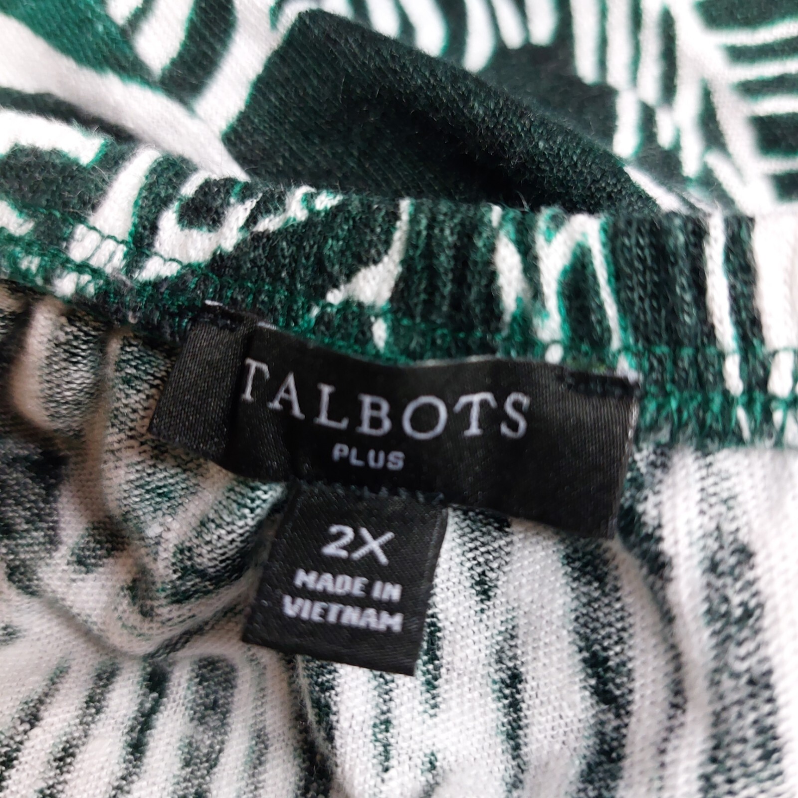 Talbots Plus Linen Palm Leaves Top Size 2X | eBay