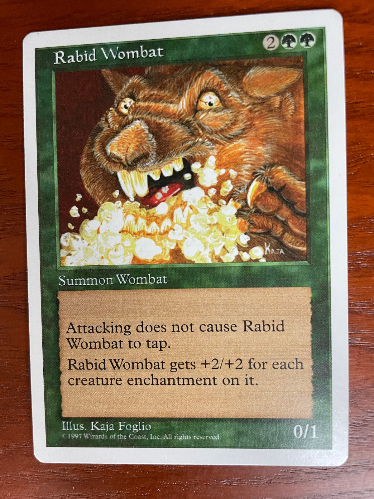 MTG Rabid Wombat SINGLE USED EXCELLENT CONDITION SEE PHOTOS | eBay