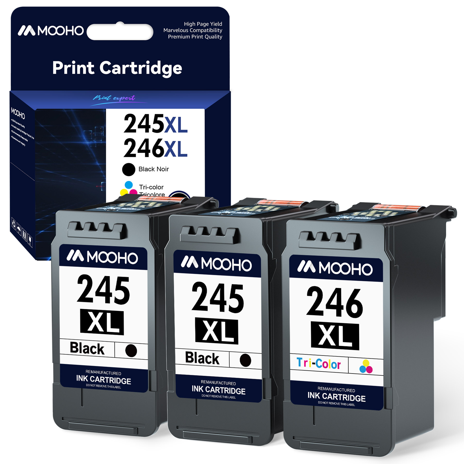 PG-245 XL CL-246 XL Ink Cartridges for Canon PIXMA MX492 MG2525 TS3122 ...