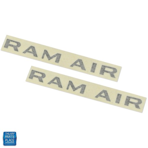 1971-1972 GTO 1973-74 Firebird "RAM AIR" Hood Scoop Decal BLACK ...