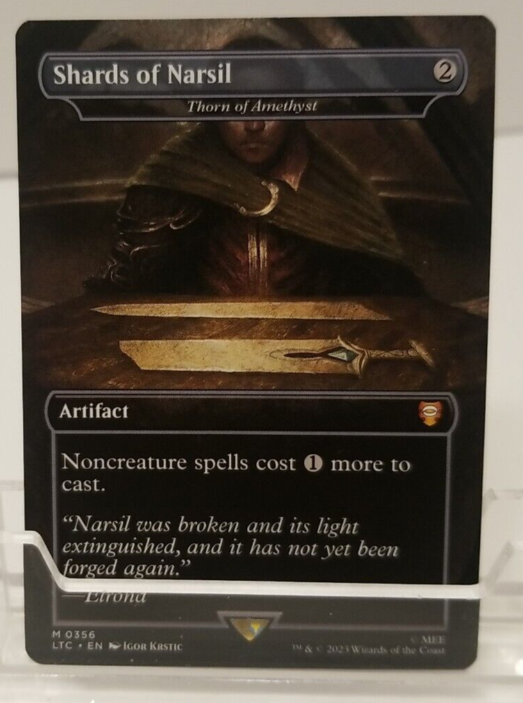 x1 Shards of Narsil - Thorn of Amethyst (0356) - Borderless M MTG ...