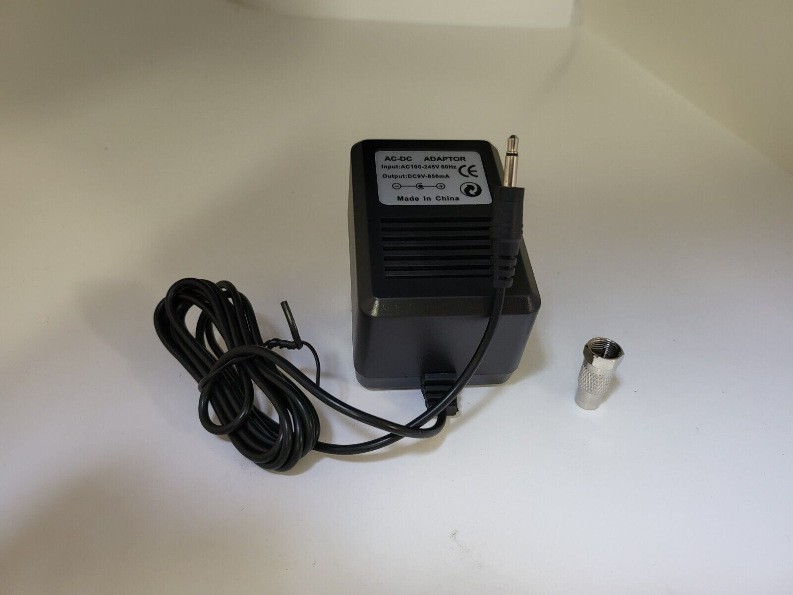 ATARI 2600 AC Power + 75 Ohm Coaxal RCA TV Game Direct Connect adapter ...