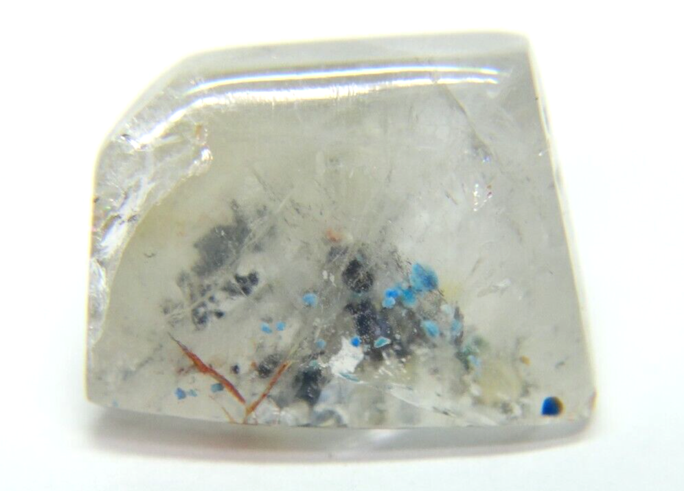 P-3 Paraiba Quartz Gilalite 11.77ct 15x11x9mm Brazil Medusa Quartz free ...
