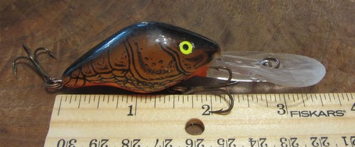 Mann's Deep Pig Razor Back Brown Crawdad Pattern Rattling Crankbait ...