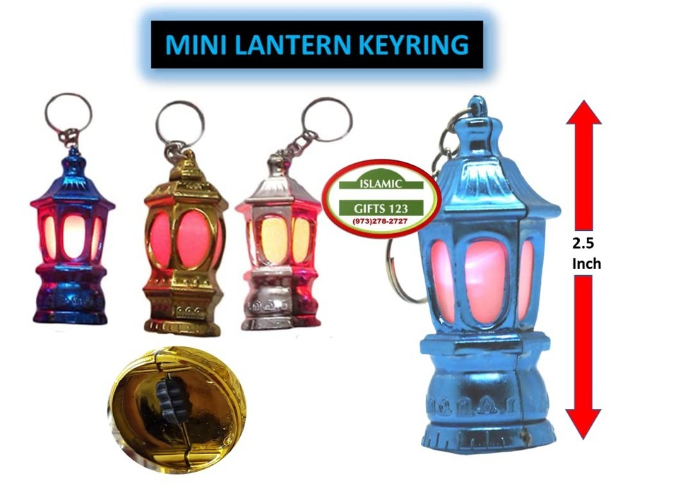 40pcs Mini Keychain Flashlights LED Lanterns Eid Ramadan Camping Travel ...