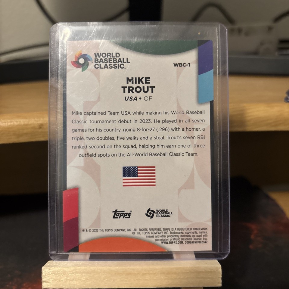 2023 Topps Mike Trout USA World Baseball Classic #WBC-1 | eBay