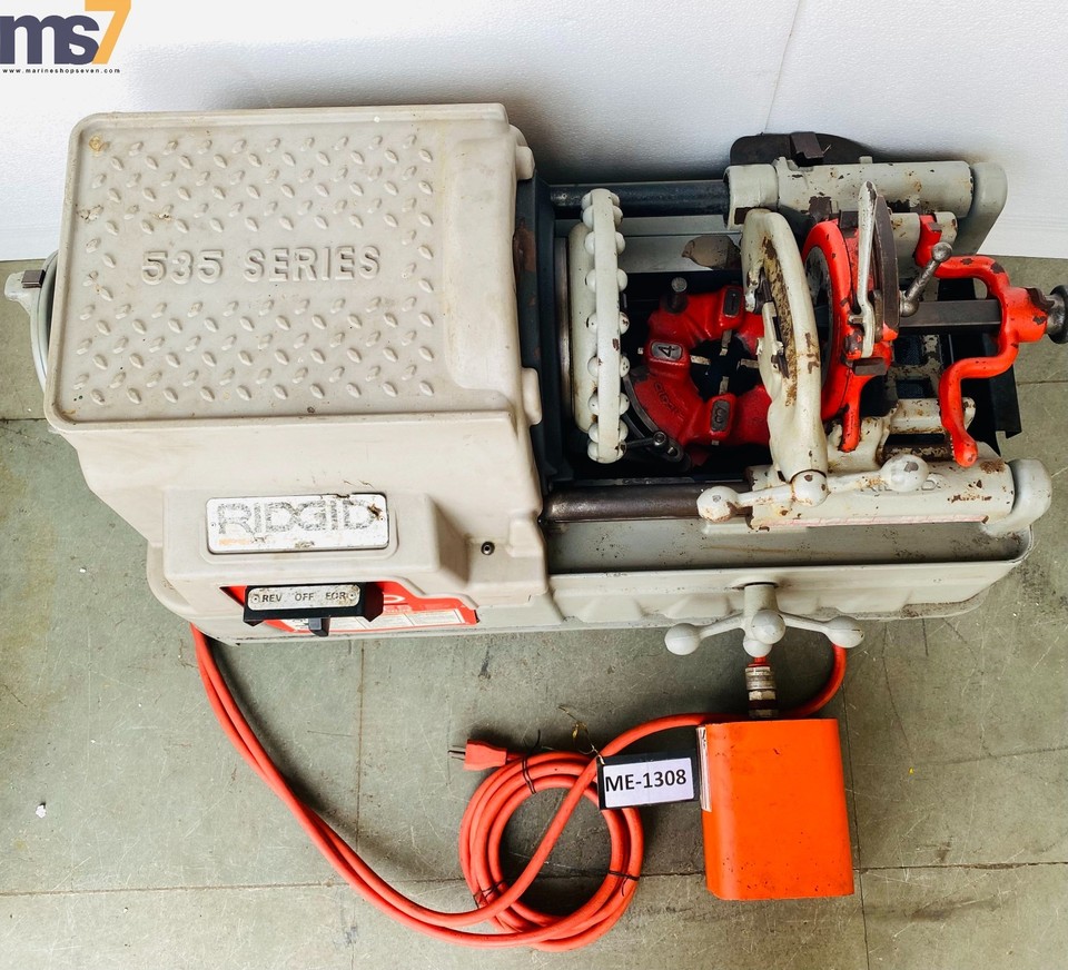 RIDGID 535 SERIES PIPE THREADER/ THREADING MACHINE 115V WITH DIE HEAD ...