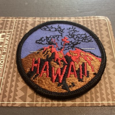 VTG HAWAII Volcano Embroidered Sew On Patch | eBay