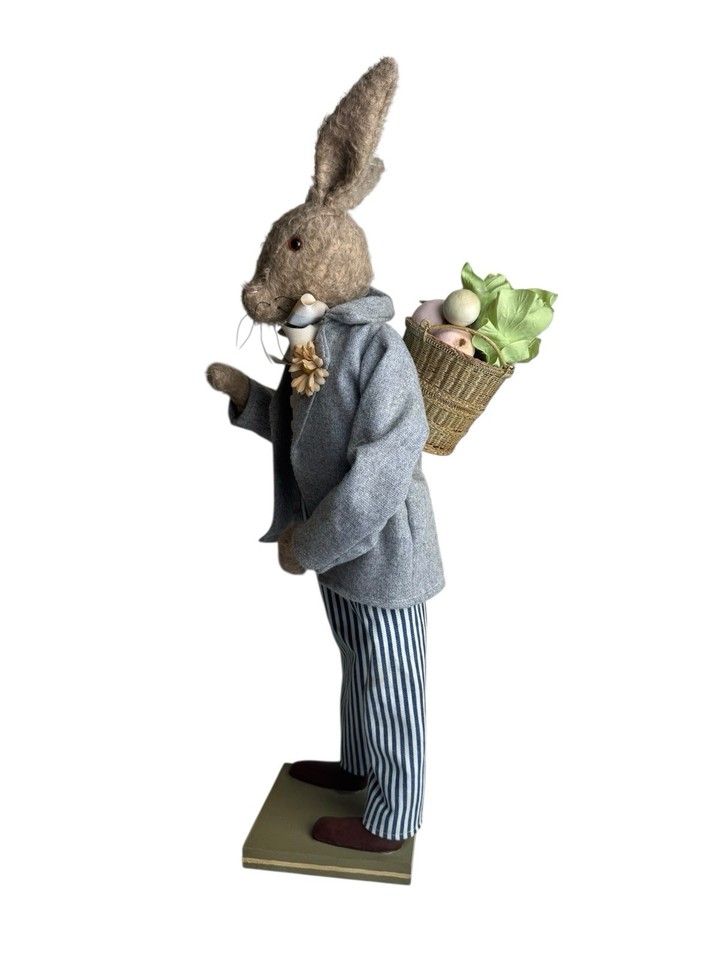 Vintage Primitive Rabbit Doll, Bunny Doll, Handmade Farmhouse Decor ...