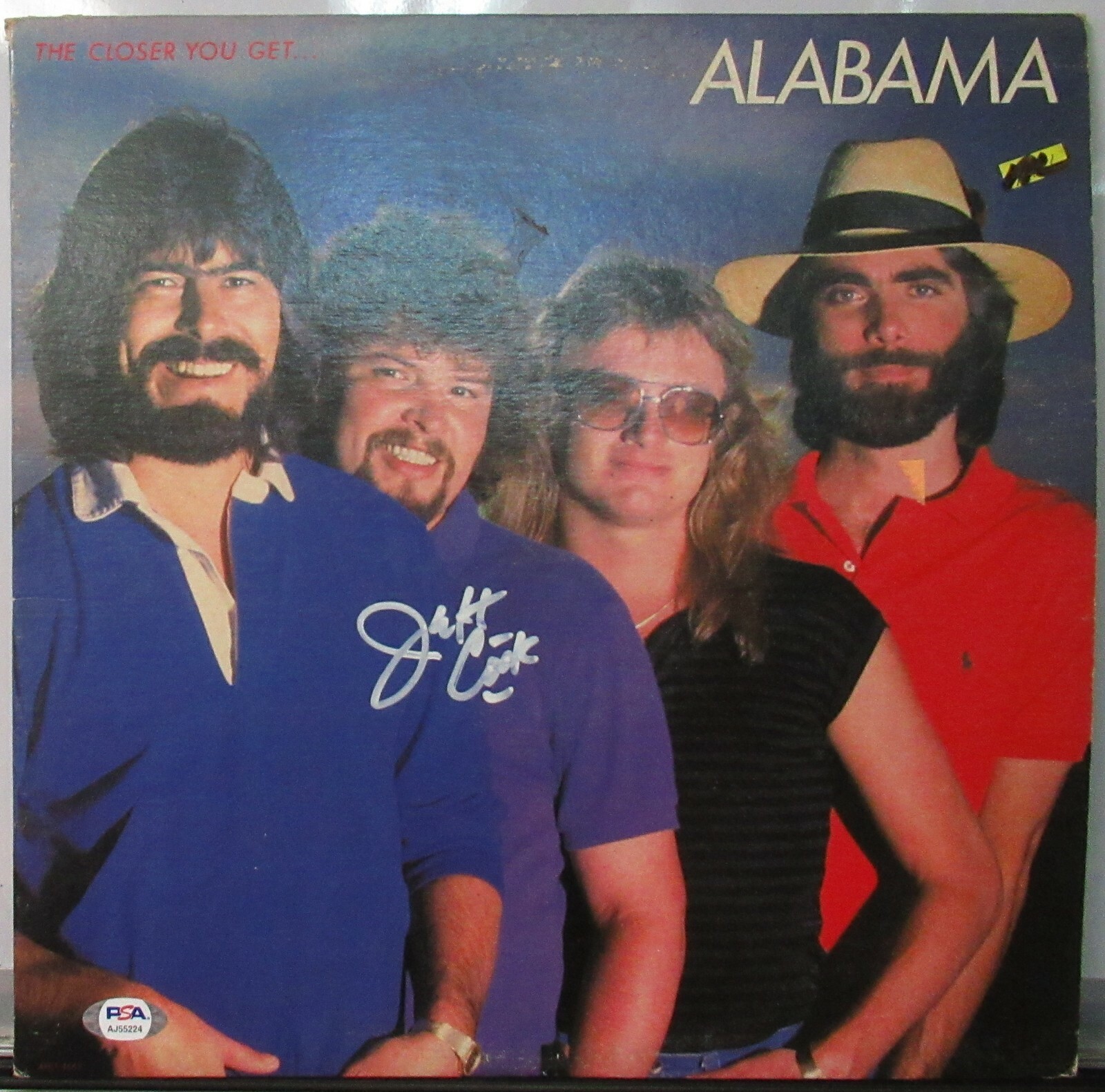 Jeff Cook Signed Autographed Alabama Album The Closer You Get PSA/DNA ...