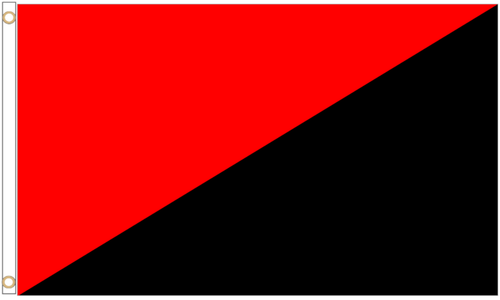 Anarchy Anarcho-Communism Anarcho-Syndicalism Polyester Flag - Choice ...