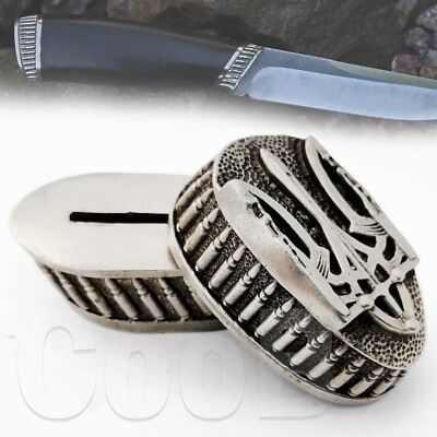 RvD Knife Guard Pommel UKRAINE TRIDENT TRYZUB Silver Knife Making ...