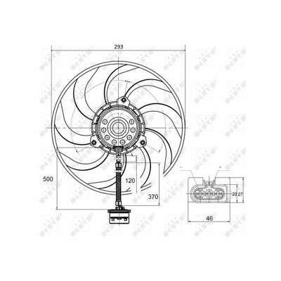 Fits VW Polo 9N 1.2 Genuine NRF Engine Cooling Radiator Fan | eBay UK