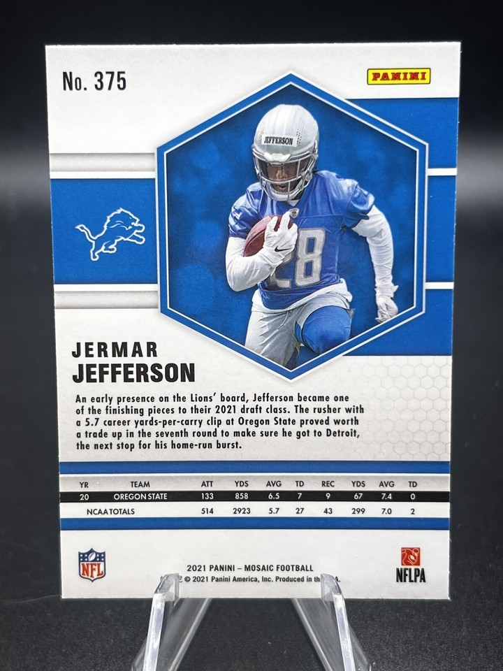 2021 Panini Mosaic Football Jemar Jefferson Rookie Card #375 | eBay