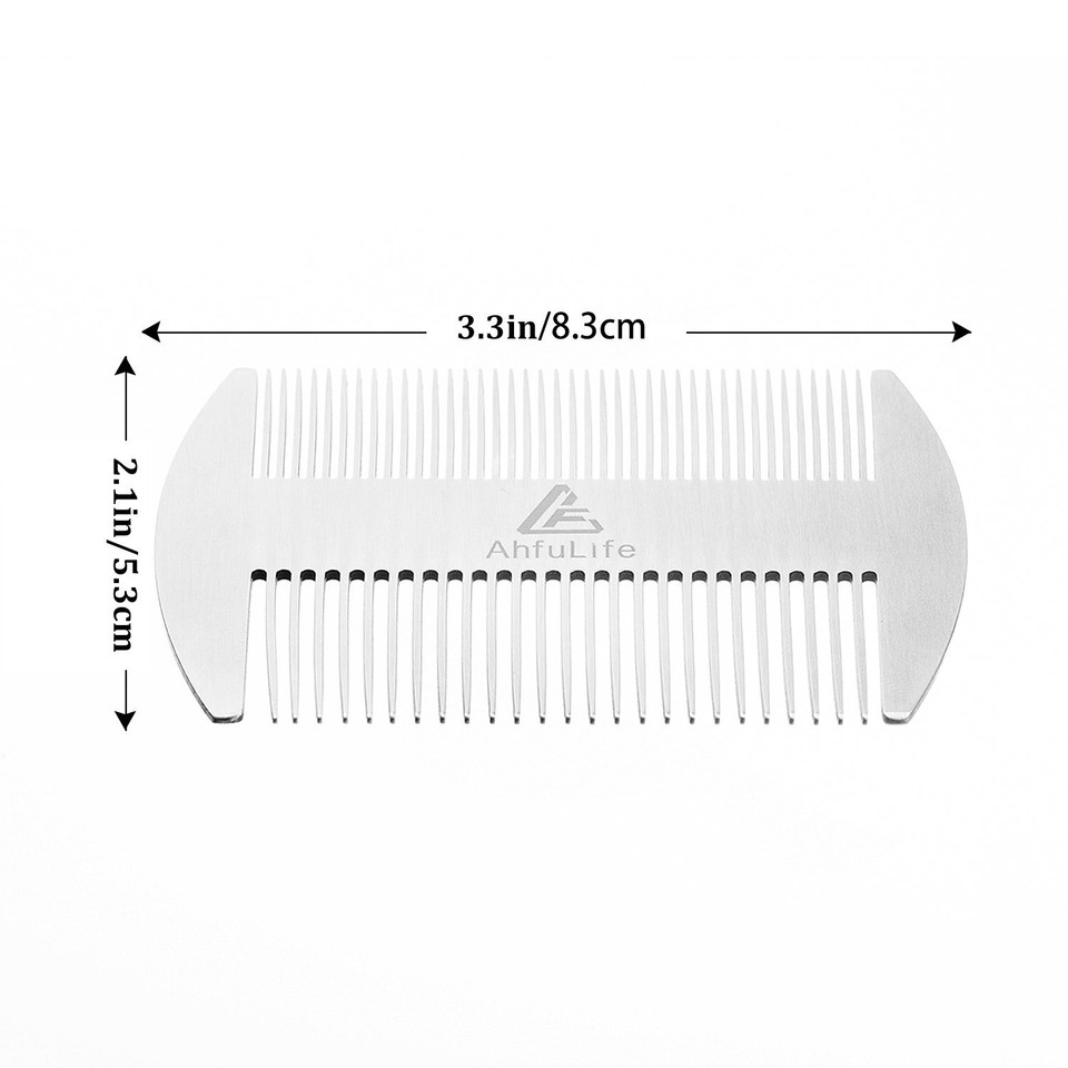 Metal Hair&beard Comb Edc Credit Card Size Comb For Wallet And Pocket ...