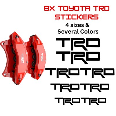 8x Fits Toyota TRD Brake Caliper Decal Stickers / Car Decals / Car ...