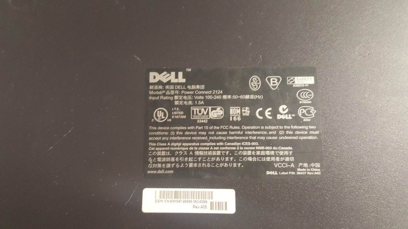 Dell 2124 Ethernet Switch PowerConnect 24ports 1gbps for sale online | eBay