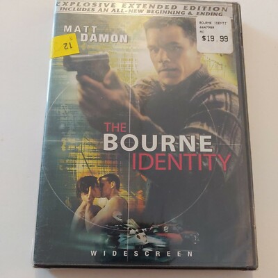 The Bourne Identity DVD, 2004, Explosive Extended Edition New Sealed ...