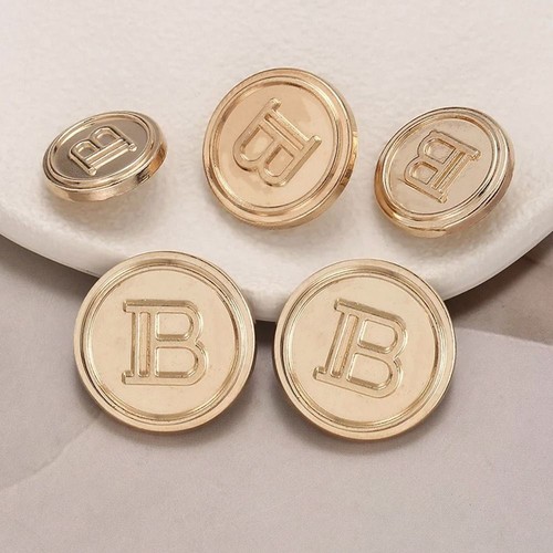 Sewing Accessories Metal Letter B Buttons Decoration Button Shirt ...