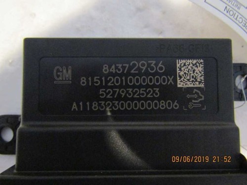 2019 EQUINOX PARK ASSIST CONTROL MODULE ID 84372936 | eBay