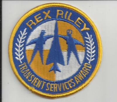 PATCH USAF REX RILEY TRANSIENT SERVICES AWARD YELLOW HAT VERSION | eBay