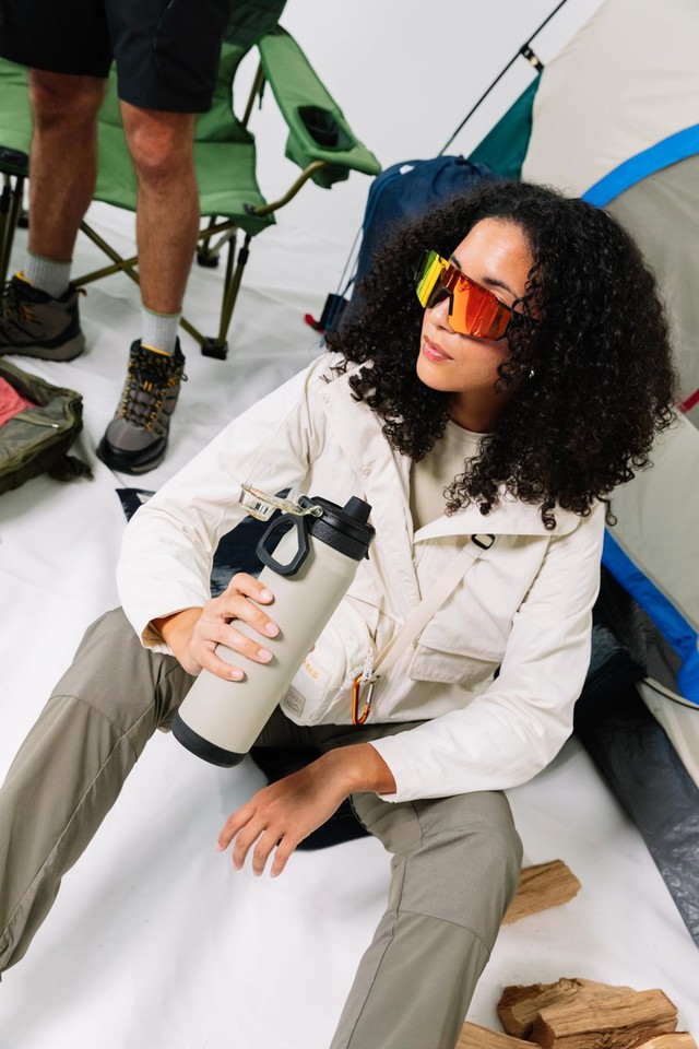 Powerfill Pro 24oz Stainless Steel Water Bottle with Quick Fill Lid ...