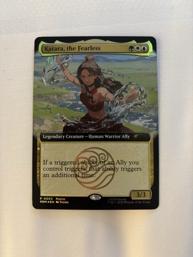 SDCC 2025 Magic The Gathering X Avatar Katara The Fearless Promo Card ...