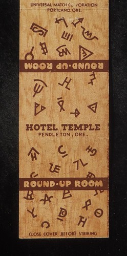 1950s Round-Up Room Hotel Temple Branding Iron Symbols Pendleton OR Umatilla Co | eBay