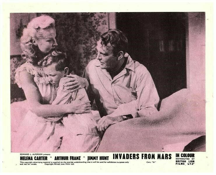 Invaders from Mars original Lobby Card 1953 Sci-Fi Jimmy Hunt Helena ...