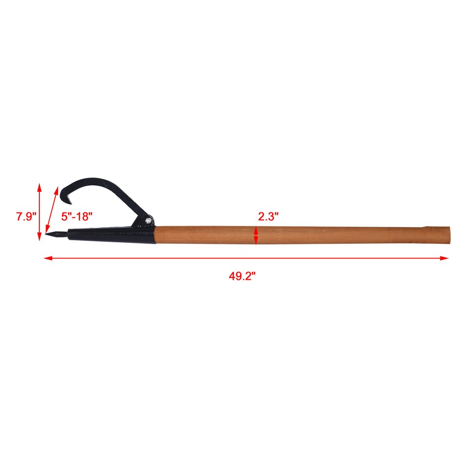 Log Peavy 49 Inch Wood Peavey Logging Tool Log Roller Steel Logging ...