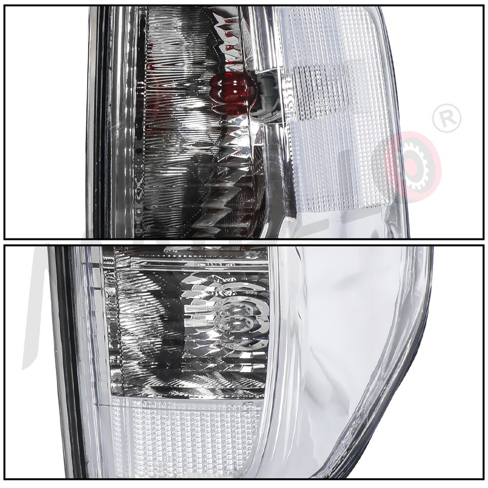For 2005-2021 Nissan Frontier SC [Clear white] Rear Brake Tail Lights ...