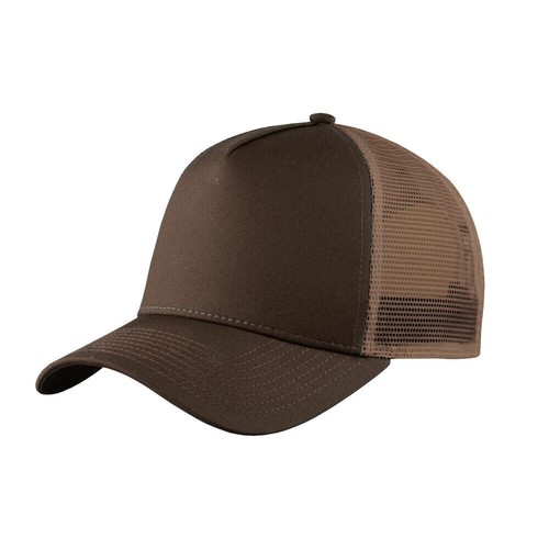 New Era 9FORTY Chocolate/Khaki Trucker Hat Snapback Mesh Adjustable Cap ...