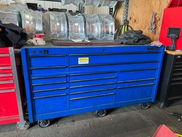 2020 Blue Matco 4S Triple Bay Tool Box with Power Drawer | eBay