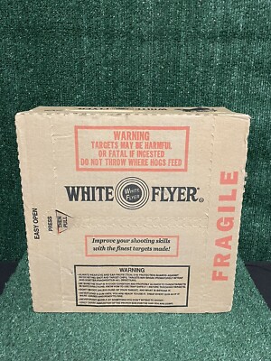White Flyer Bio Clay Targets Orange Top Skeet Trap Shooting Targets New ...