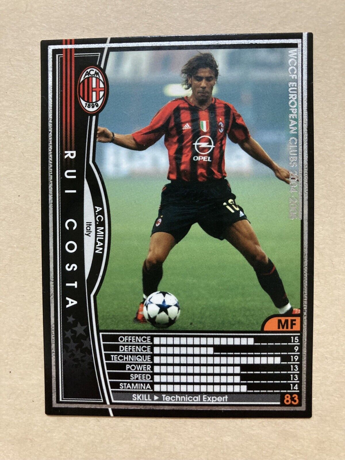 Rui Costa 2004-2005 04-05 Panini WCCF Soccer Card Rare AC Milan | eBay