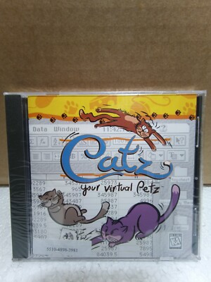 Catz: Your Virtual Petz PC CD-ROM Jewel Case, Factory Sealed NEW, RARE ...