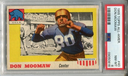 1955 Topps All-American #40 Don Moomaw PSA 8 NM-MT UCLA | eBay