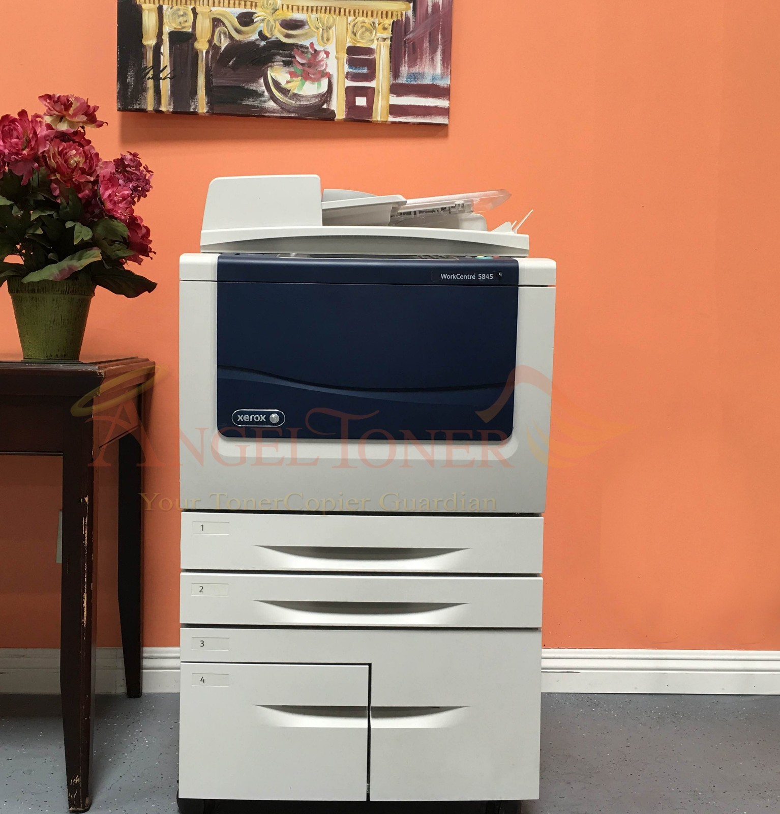 Xerox WorkCentre 5845 Mono Printer Scanner Copier 45 PPM Laser, Tabloid ...